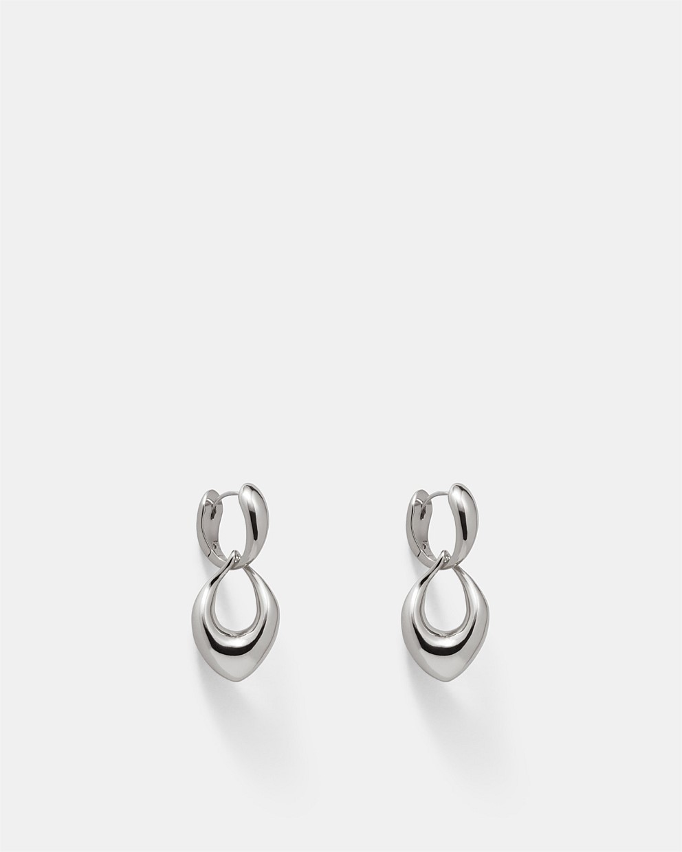 Silver Anthem Drop Earrings Drop Earrings Mimco